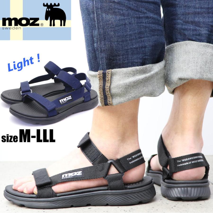 moz MOZ モズ メンズ スポーツサンダル 軽量 マジックテープ スポサン No.3824 : 靴のAIKA - 通販 - Yahoo!ショッピング