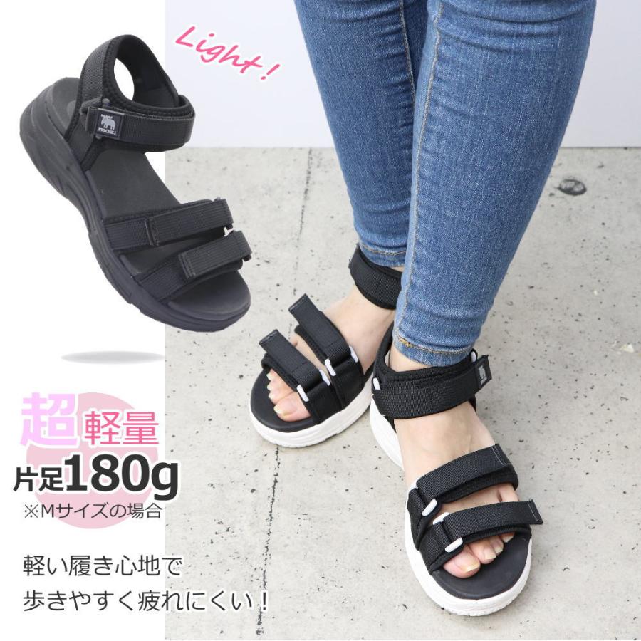 moz 即納 MOZ レディース 厚底サンダル スポーツサンダル スポサン アウトドア No.6057 : 靴のAIKA - 通販 - Yahoo!ショッピング