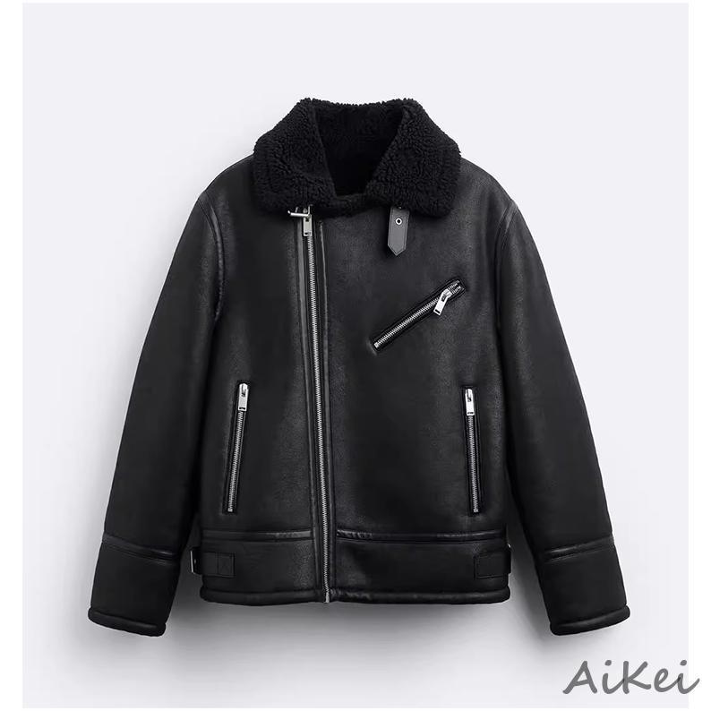 ムートンジャケット メンズ ボアジャケット ブルゾン ボア あったか