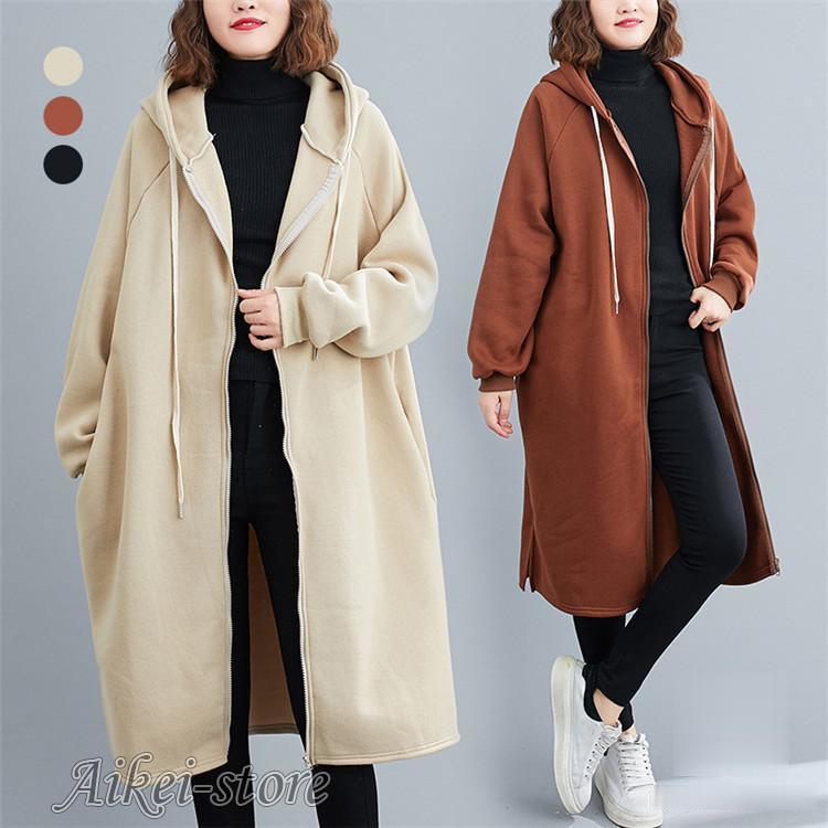 トレンチコート コート ロングコート ボアコート トップス レディース ブラウス 長袖 前開き 無地 ロング チュニック カジュアル ポケット付き ゆったり 着痩せ : アイケイネットショップ ...