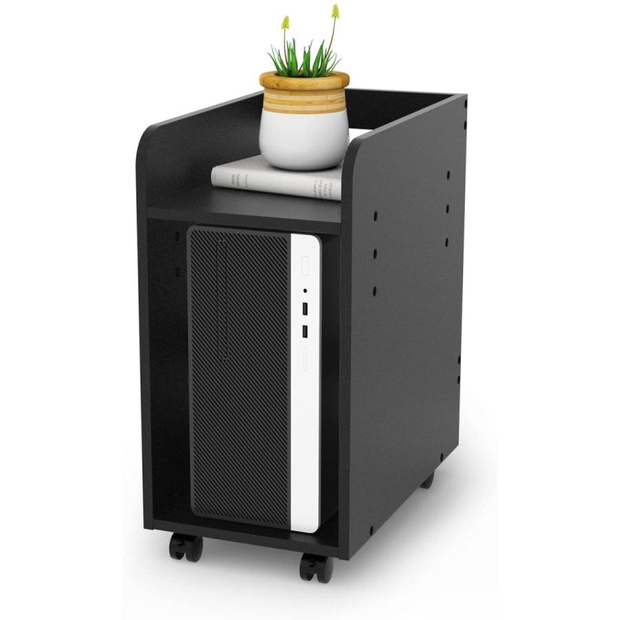 CPUワゴン 幅30 CPUスタンド PC本体収納 2色選択可 DEWEL 自由調整可 DIY ラック キャスター付き 高60cm 2段 机下ワゴン PCワゴン オフィスワゴン :AK-JJL ...