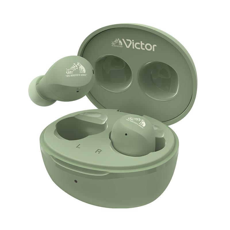 Victor(オーディオ) JVCケンウッド Victor HA-A6T-G Bluetooth対応 小型軽量で使いやすい完全ワイヤレスイヤホン 防滴仕様 グリーン : 愛曲楽器今池店 ...