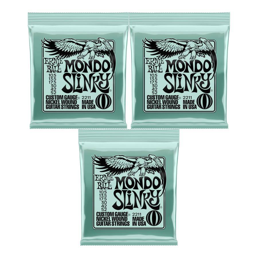 ERNIE BALL 2211/3セット [10.5-52] Mondo Slinky エレキギター弦/メール便発送・代金引換不可 : 愛曲楽器 Yahoo!ショッピング店 - 通販 ...