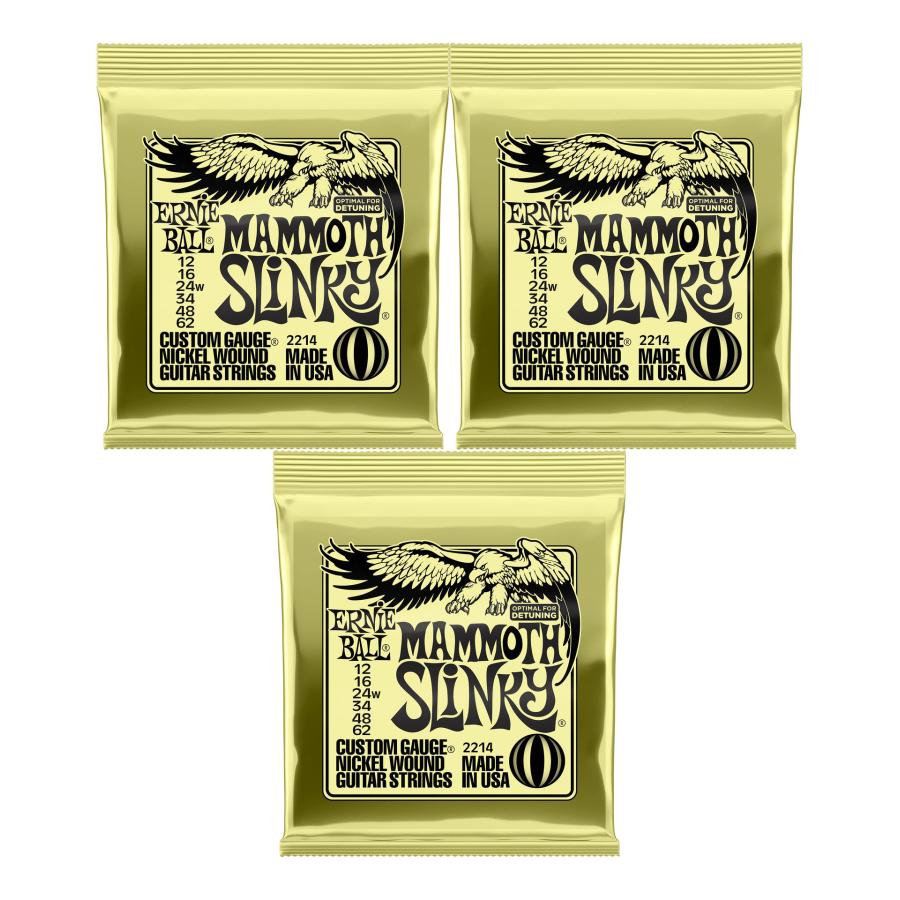 ERNIE BALL 2214/3セット [12-62] Mammoth Slinky エレキギター弦/メール便発送・代金引換不可 : 愛曲 ...