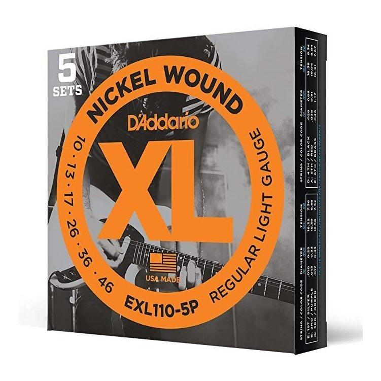 D’Addario EXL110-5P × 1 [10-46] エレキギター弦 5セットパック /メール便発送・代金引換不可 : 愛曲楽器 ...
