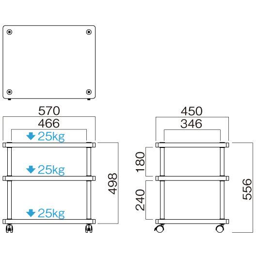 HAMILeX HAMILEX VT-743 Vento シリーズ オーディオラック : 愛曲楽器 Yahoo!ショッピング店 - 通販 - Yahoo!ショッピング
