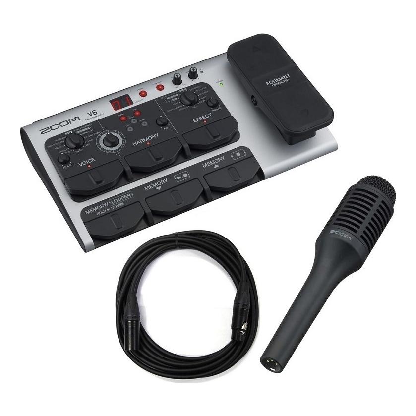 ズーム（zoom） ZOOM V6-SP(純正マイク/SGV-6+CANAREマイクケーブル付) プロ仕様ボーカルマルチエフェクトペダル ...