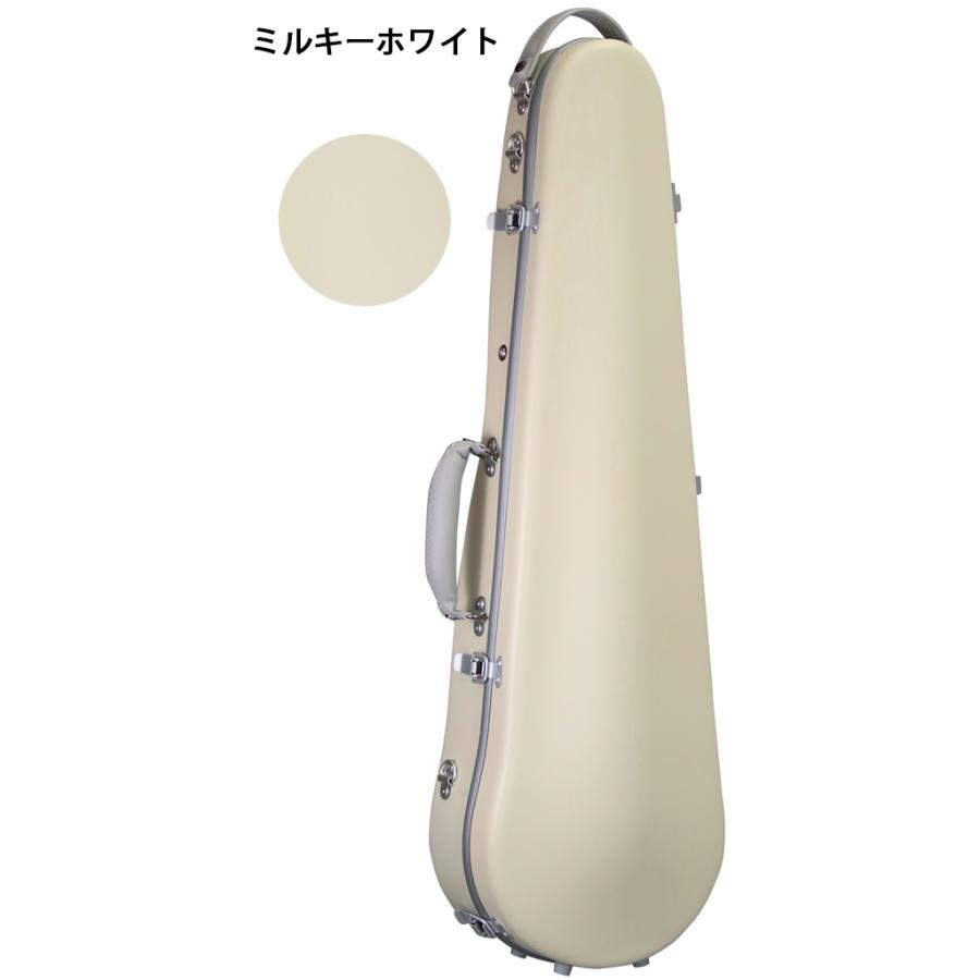 Carbon Mac CFV-2S S-MWH (ミルキーホワイト グレーライン) バイオリン ケース カーボンマック スリム サテン仕上げ 4/4用 リュックスタイル可 : 愛曲楽器 桜山 ...