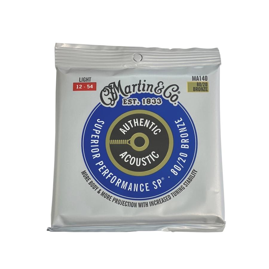 MARTIN MA140×1 [12-54]AUTHENTIC ACOUSTIC SP/Light マーチン アコギ弦 ライトゲージ : 愛曲 ...