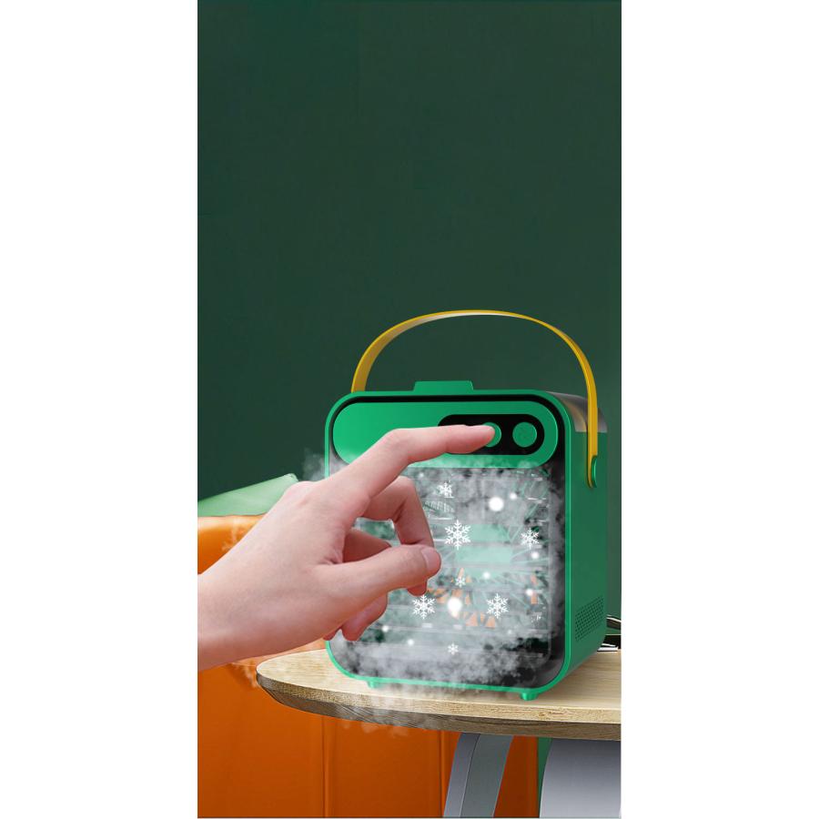 エアコン ニクーラーエアコン 冷風機 小型クーラー 卓上クーラー 家庭用 コンパクト 持ち運びが便利 加湿 水冷扇風機 夏 熱中症対策 ...