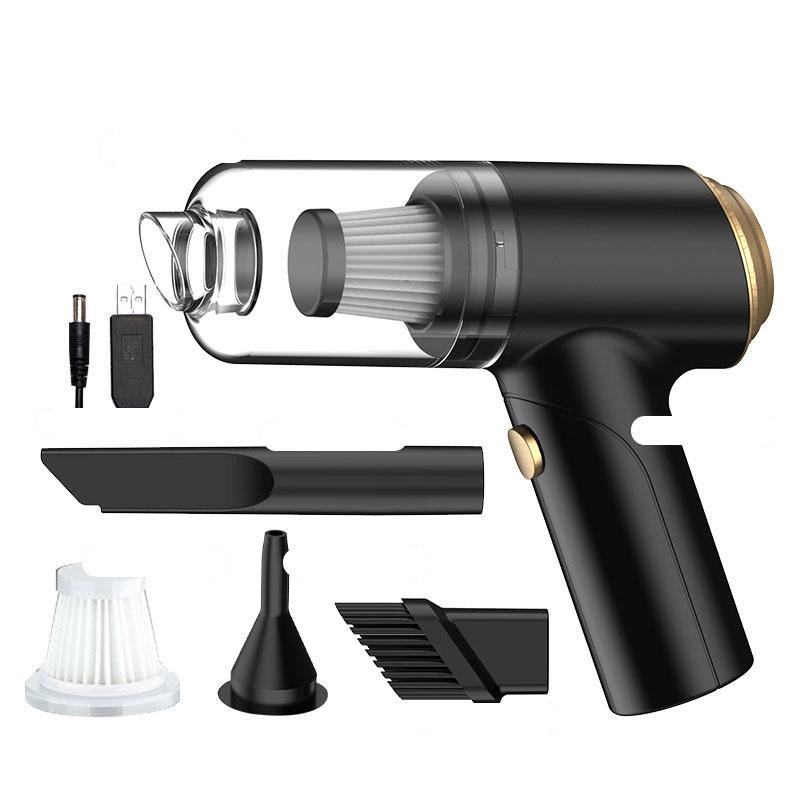 車用掃除機 ハンディクリーナー ワイヤレス充電 コンパクト ミニ 車内 家内 ゴミ 清掃 使用簡単 低騒音対策 超強吸引力 : ailes ...