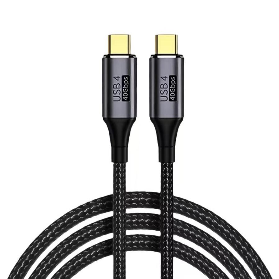 USB4 ケーブル 40Gbps 50cm 80cm 8K 60Hz 映像出力ビデオ伝送 PD Type-C 100W ナイロン編み Thunderbolt 4 3対応 : aim.corp ...