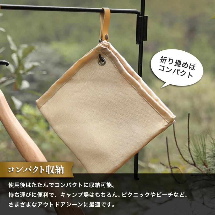 焚き火シート 50cm×50cm スパッタシート 耐熱800℃ 耐火 BBQ ソロキャンプ ツーリング 小さい : aim.corp - 通販 - Yahoo!ショッピング