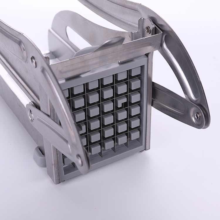 省力化ロングハンドル フライドポテトカッター 業務用 手動式 ポテトカッター 卓上型 ステンレス製 家庭用 フレンチフライカッター スライスカッター :frien535010 ...