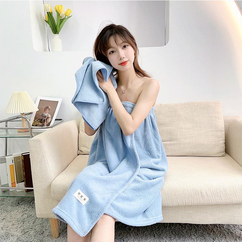バスローブ ワンピース ラップタオル 大人 レデイーズ 着るタオル 着るバスタオル 大きいサイズ ガウン 巻きタオル 温め 吸水性 可愛い :goodem383200:aimerfleur ...