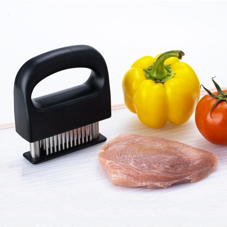 肉筋切り器 ミートテンダライザー 48本刃仕様 ジャカード キッチン 肉刺し ステンレス製 肉たたき お肉を柔らかく 錆びにくい ステーキ かつどん : aimerfleur - 通販 ...