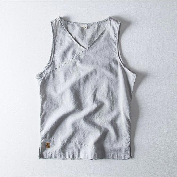 麻 ジレ ベスト メンズ サマーベスト トップス 涼しい 綿麻 リネンベスト Vネック チョッキ ナチュラル 清涼 前開き ビジネスベスト カジュアル : aimerfleur - 通販 ...