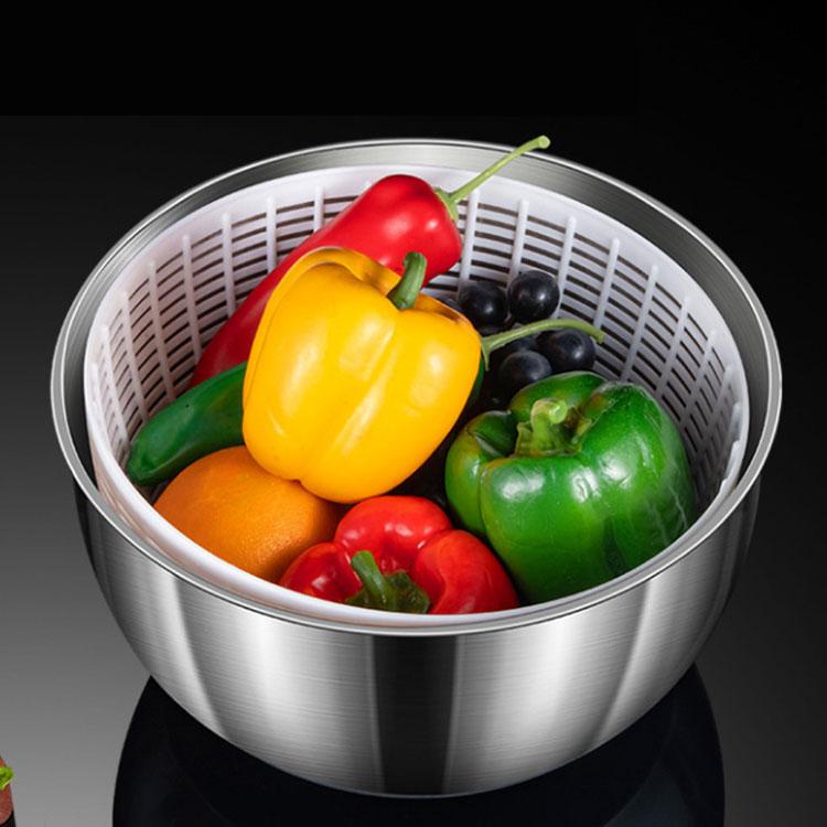 サラダスピナー 電動 USB充電式 野菜水切り器 自動 サラダ 野菜 水切り カゴ ザル 水切り器 回転 高速水切り 果物 キッチンツール 調理 : aimerfleur - 通販 ...