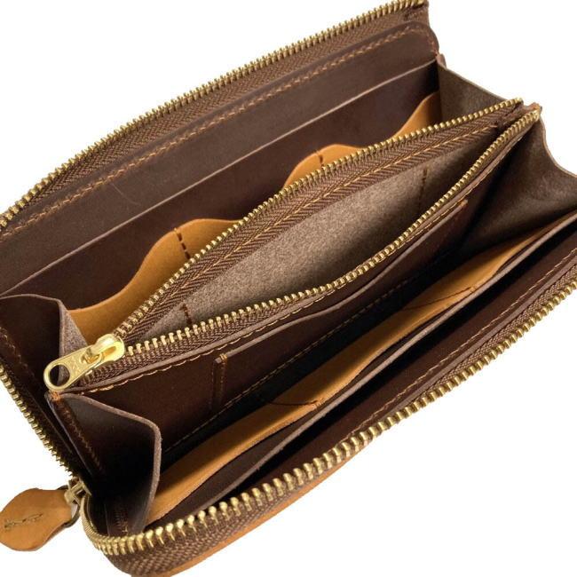 ブラウン 栃木レザー ベリー L字 長財布 23612 日本製 本革 メンズ レディース : アイモードワン - 通販 - Yahoo!ショッピング