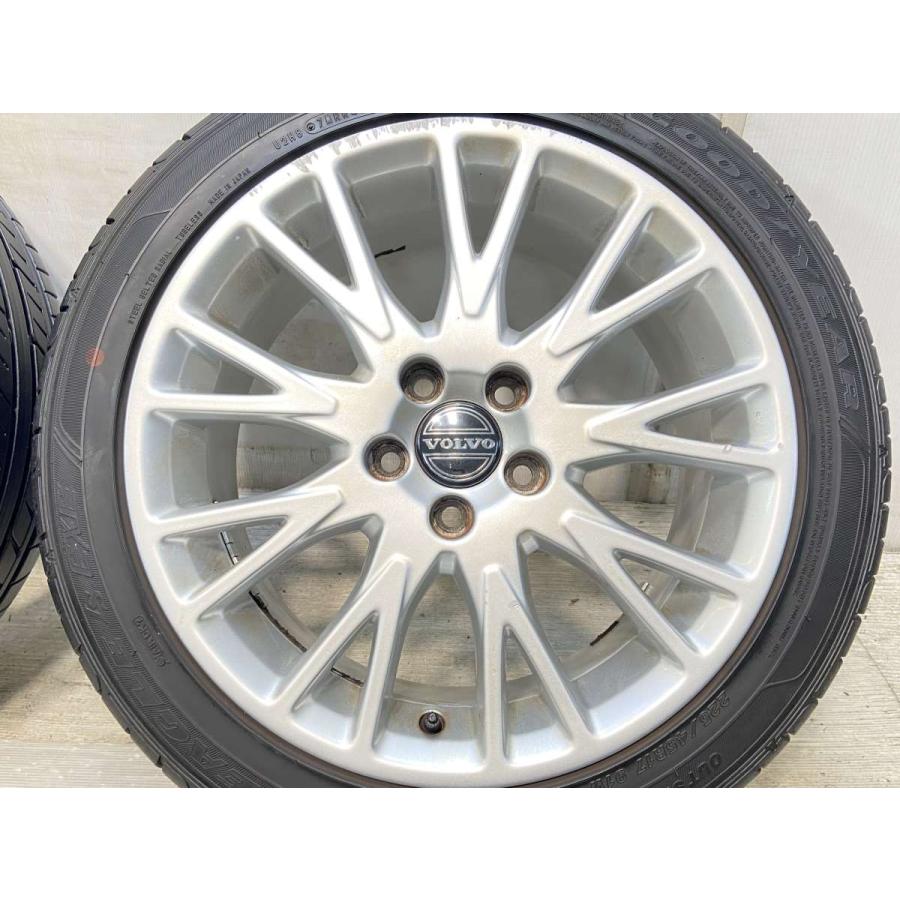 中古タイヤ サマータイヤ ホイールセット 4本セット 225/45R17 ボルボ純正 17x7.5 49 108-5穴 グッドイヤー イーグル ...
