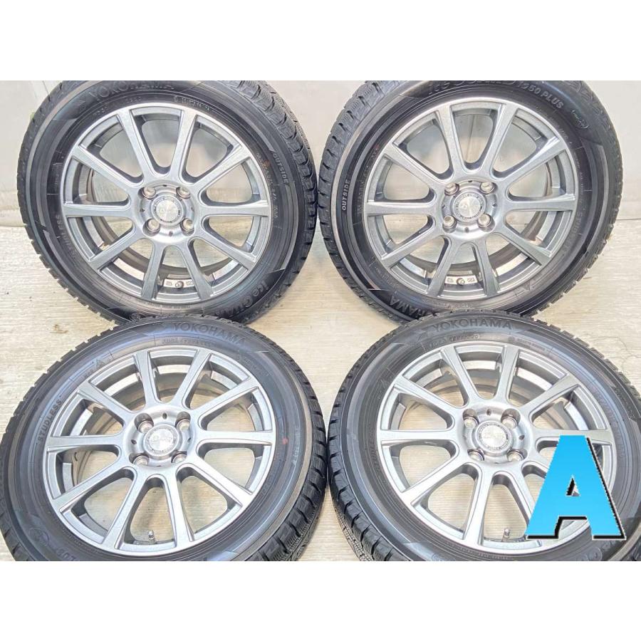 ヨコハマタイヤ（YOKOHAMA TIRE） 中古タイヤ スタッドレスタイヤ ホイールセット 4本セット 185/60R15 BWIN 15x5.5 45 100-4穴 ヨコハマ アイスガード ...