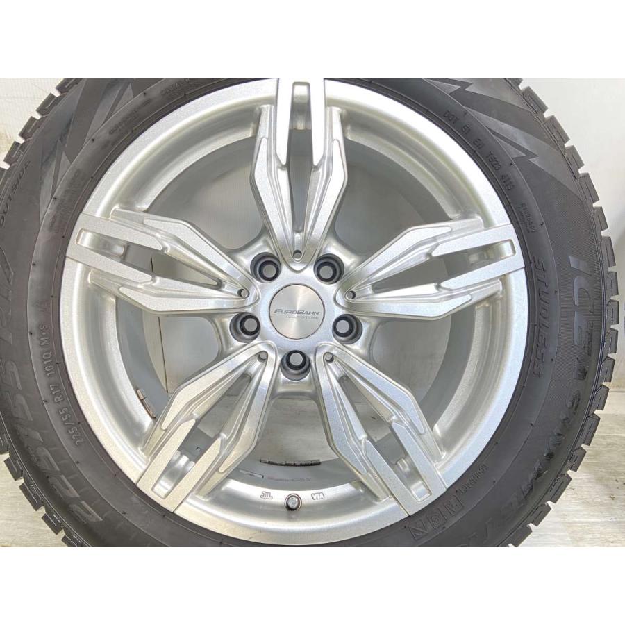 PIRELLI 中古タイヤ スタッドレスタイヤ ホイールセット 4本セット 225/55R17 ユーロバーン 17x7.5 27 112-5穴 ピレリ アイスアシンメトリコ : タイヤ ...