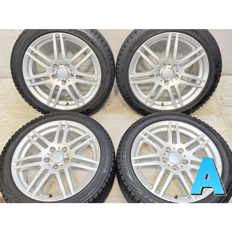 BRIDGESTONE 中古タイヤ スタッドレスタイヤ ホイールセット 4本セット 225/45R17 ATS 17x7.0 50 112-5 ...