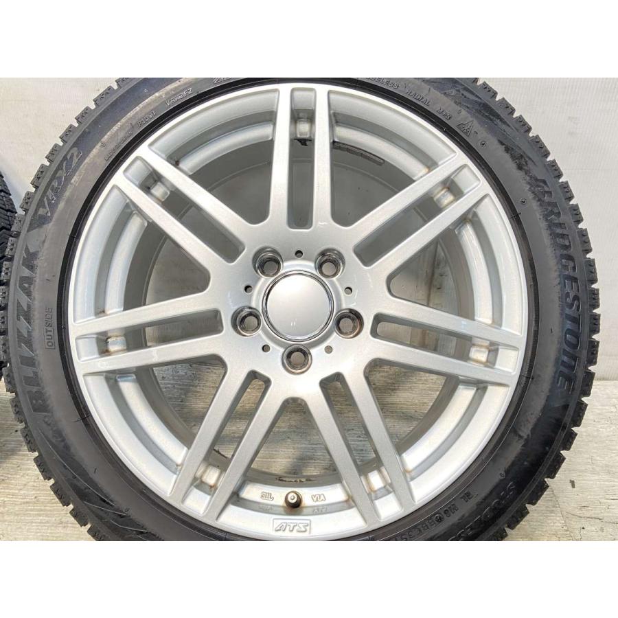 BRIDGESTONE 中古タイヤ スタッドレスタイヤ ホイールセット 4本セット 225/45R17 ATS 17x7.0 50 112-5 ...