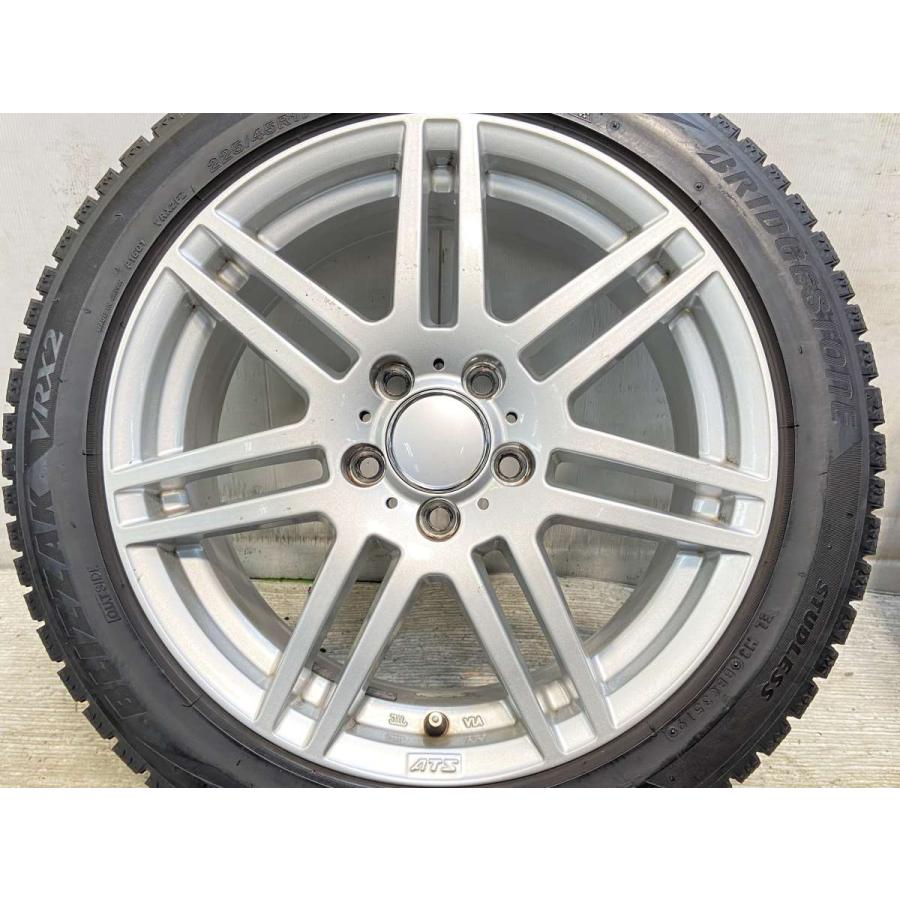 BRIDGESTONE 中古タイヤ スタッドレスタイヤ ホイールセット 4本セット 225/45R17 ATS 17x7.0 50 112-5 ...