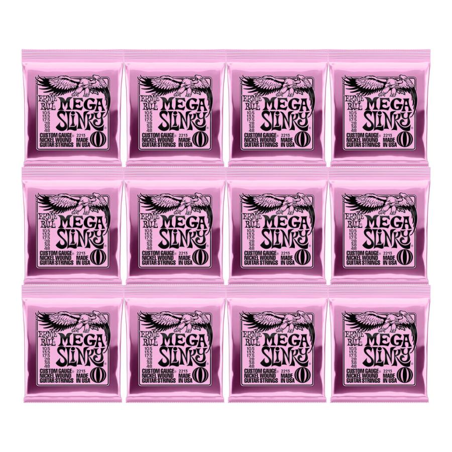 ERNIE BALL（アーニーボール） ERNIE BALL 2213/12セット [10.5-48] MEGA SLINKY エレキギター弦 ...