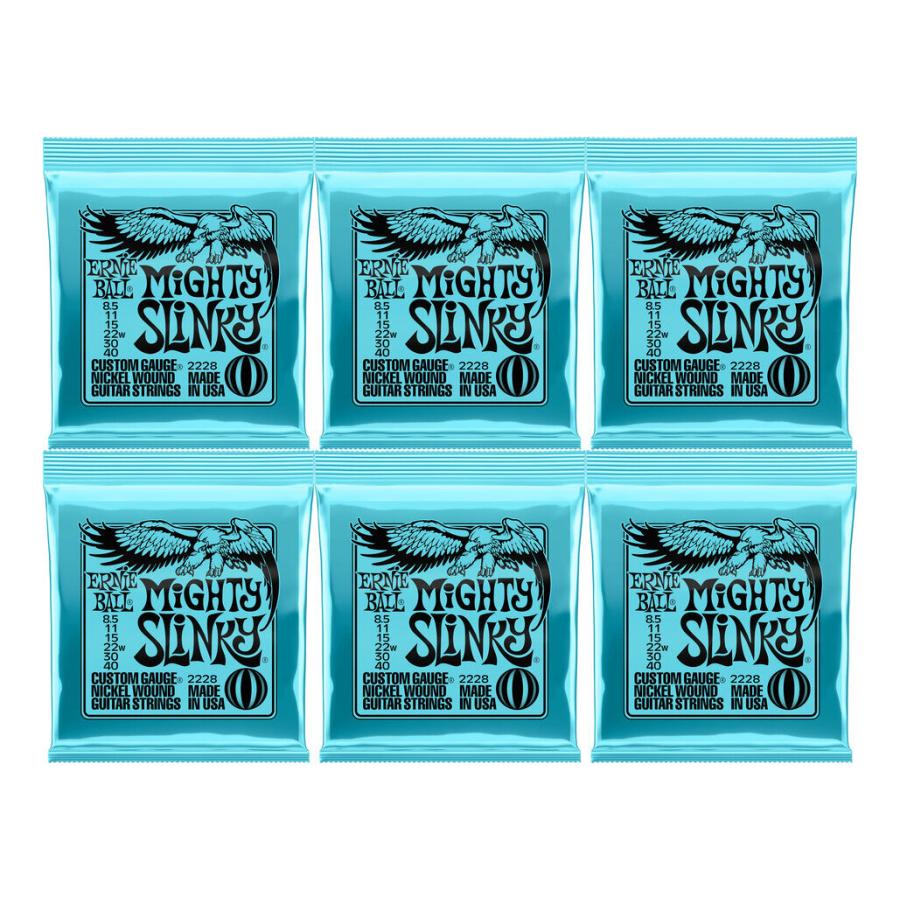 ERNIE BALL 2228/6セット [8.5-40] MIGHTY SLINKY エレキギター弦/メール便発送・代金引換不可 : さくら山楽器 - 通販 - Yahoo!ショッピング