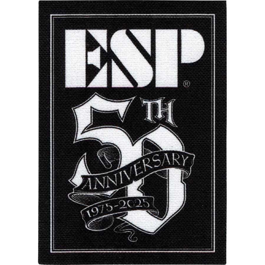 ESP TEXTILE STICKER 50th イーエスピー 創業50周年記念 強粘着 テキスタイル・ステッカー ブラック ホワイト 各1枚 ...