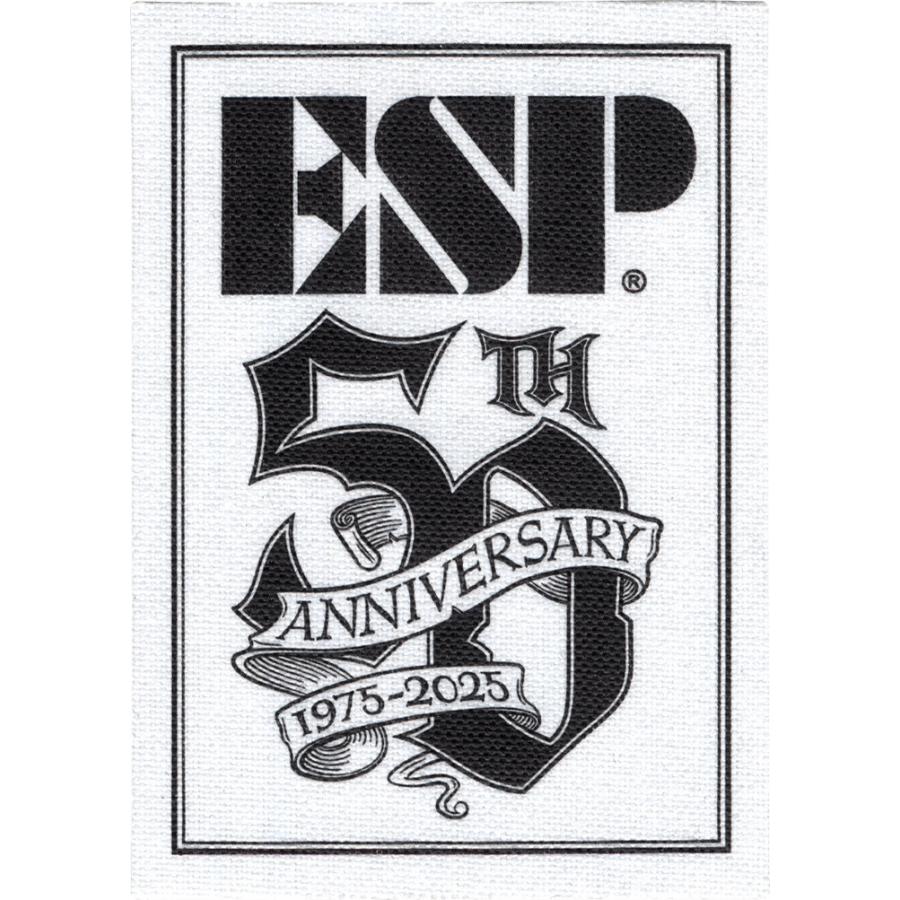 ESP TEXTILE STICKER 50th イーエスピー 創業50周年記念 強粘着 テキスタイル・ステッカー ブラック ホワイト 各1枚 ...