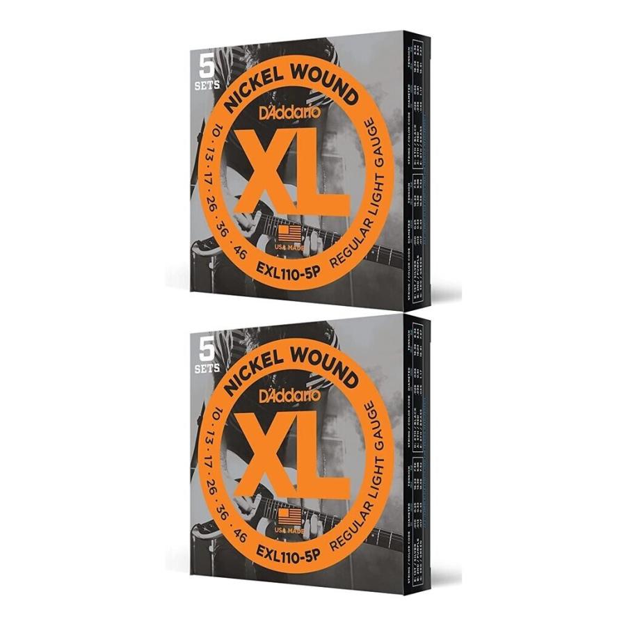 D’Addario EXL110-5P × 2 [10-46] エレキギター弦 5セットパック /メール便発送・代金引換不可 : さくら山楽器 ...