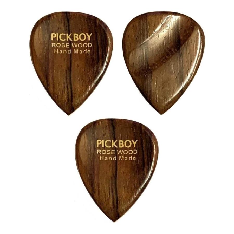 PICKBOY GP-RW/1×3枚セット ROSE WOOD ローズウッド 紫檀 ギター ピック/メール便発送・代金引換不可 : さくら山楽 ...