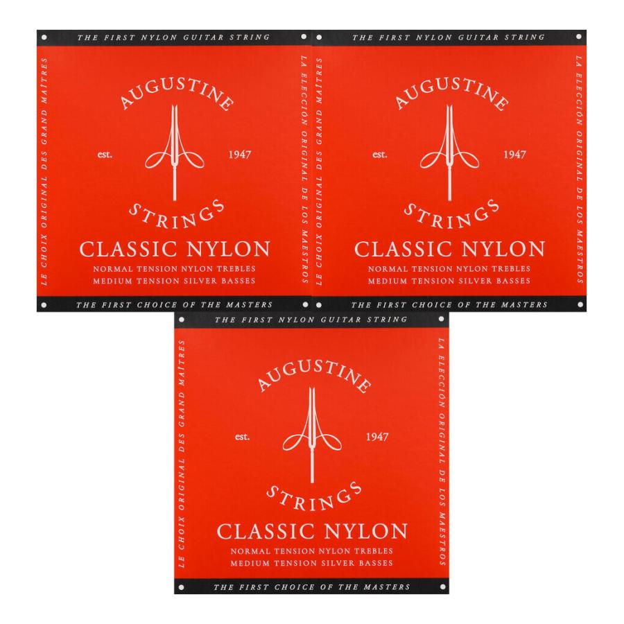 AUGUSTINE RED SET×3セット ミディアムテンション/メール便発送・代金引換不可 : さくら山楽器 - 通販 - Yahoo!ショッピング
