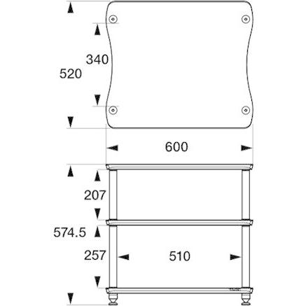 タオック TAOC XL-3S-WL XLシリーズ オーディオラック スタンダード S Type/3段 : さくら山楽器 - 通販 - Yahoo!ショッピング