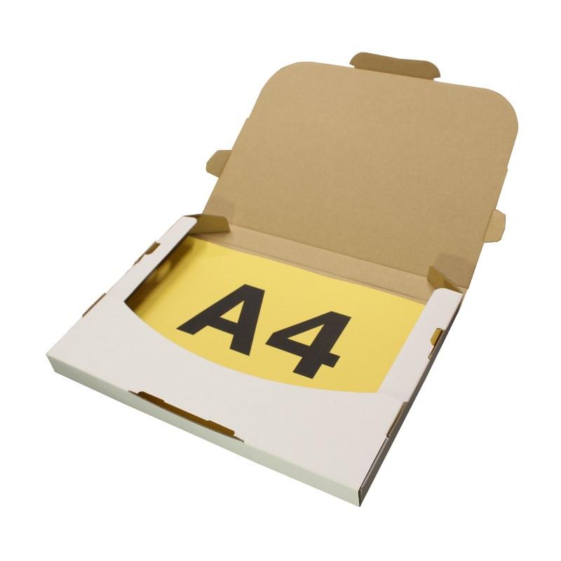 愛パックダンボール ゆうパケット ネコポス対応 箱 3cm A4 段ボール ダンボール クリックポスト 40枚 メール便 日本製 無地 薄型素材 308×220×28 : 愛パック ダンボール ...