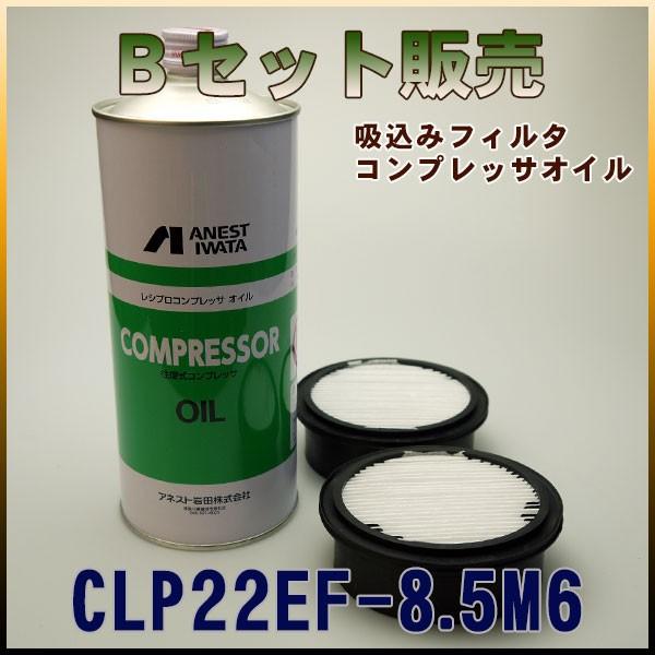 CLP22EF-8.5M6専用 Bセット(吸い込みフィルタ・コンプレッサーオイル) : まちのコンプレッサー屋 - 通販 - Yahoo!ショッピング