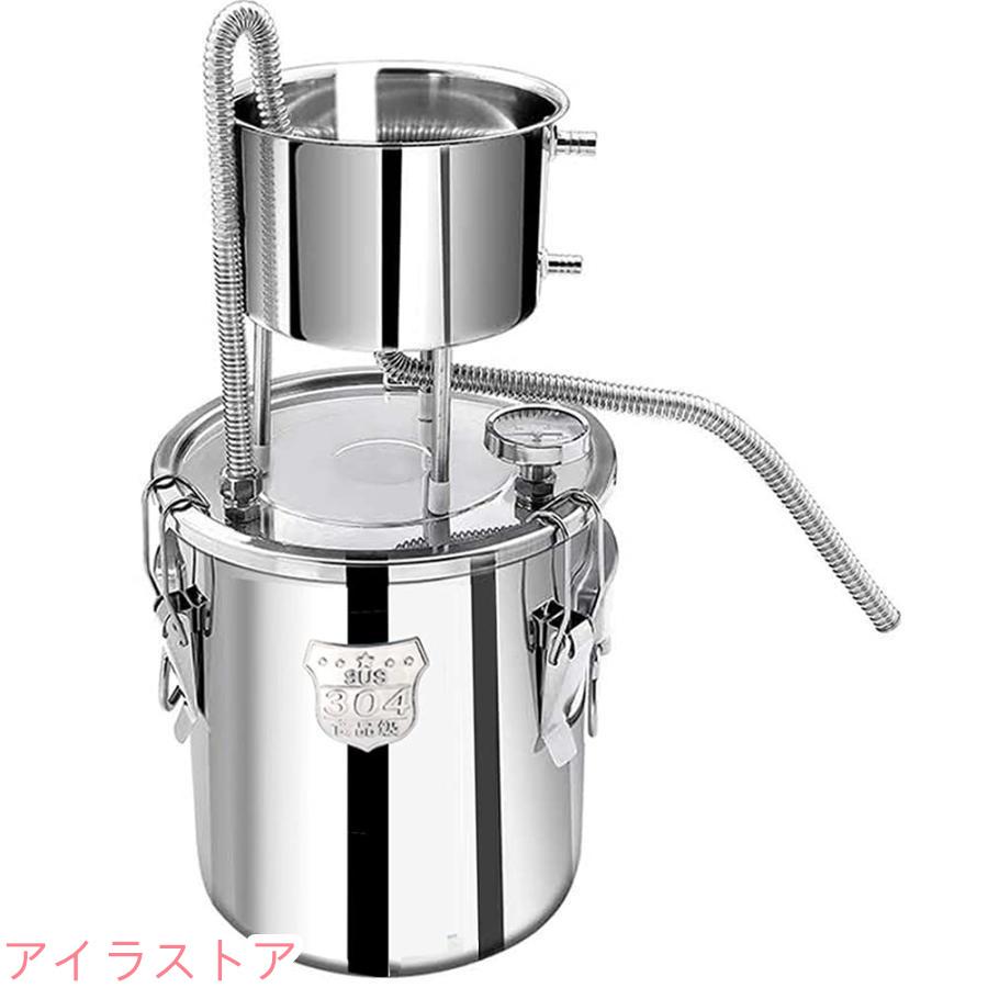 蒸留器 精油 ハーブ 家庭用 浄水ポット 蒸留水 ヒバ 純露 蒸留水器 キッチンアルコール 22l 発酵器 酒かん器 家庭用浄水器 ポット型 ...