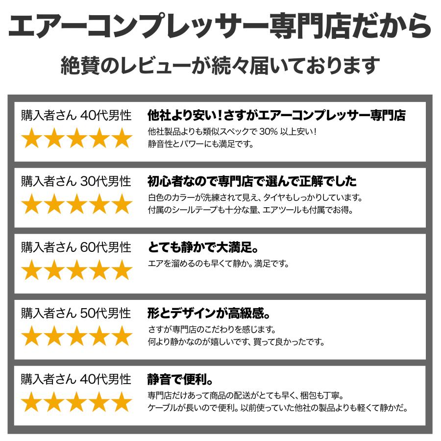 エアーコンプレッサー 静音 オイルレス 100V 80L AIRSELF 大容量サイズ : エアーコンプレッサー専門店 エアセルフ - 通販 - Yahoo!ショッピング