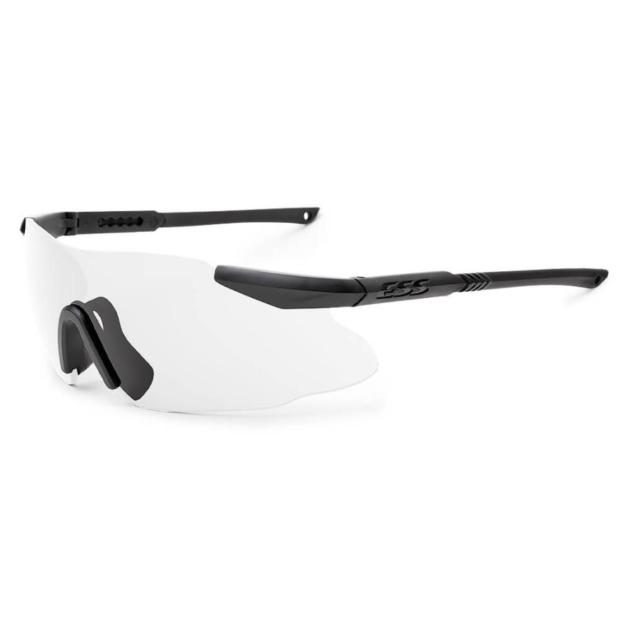 実物 ESS製 ICE ONE Eyeshield BLACK W/CLEAR シューティンググラス プロテクショングラス ポリカーボネート ...