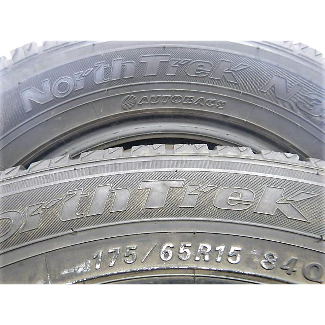 オートバックス 中古 175/65R15 AUTOBACS NorthTrek N3i スタッドレスタイヤ 2本セット キューブ ヴィッツ ポルテ スペイド iQ 中古タイヤ 15インチ ...
