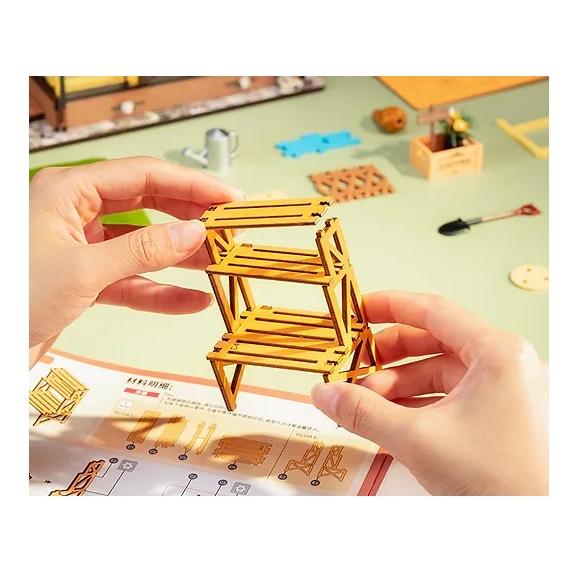 ROBOTIME ガーデンハウス【DG104】Rolife DIYミニチュアハウス（組立キット）（日本正規品） : エアプロ - 通販 ...