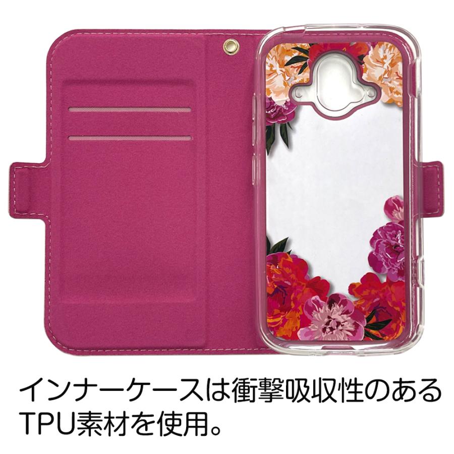 air-J らくらくスマートフォン ケース F52B 手帳型 docomo ドコモ シャイニー カードルーペ付 らくらくスマホ Android ...