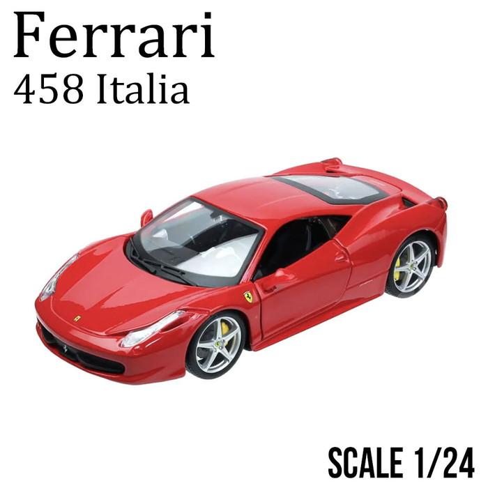 ミニカー 1/24 フェラーリ 458 イタリア レッド : エアージェイYahoo!ショッピング店 - 通販 - Yahoo!ショッピング