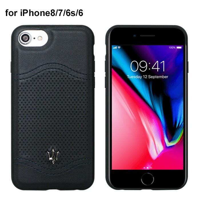Maserati MASERATI マセラティ 公式ライセンス品 iPhoneX iPhone8 iPhone7 iPhone6s iPhone6 本革 TPU 手帳型ケース ブラック レッド ...