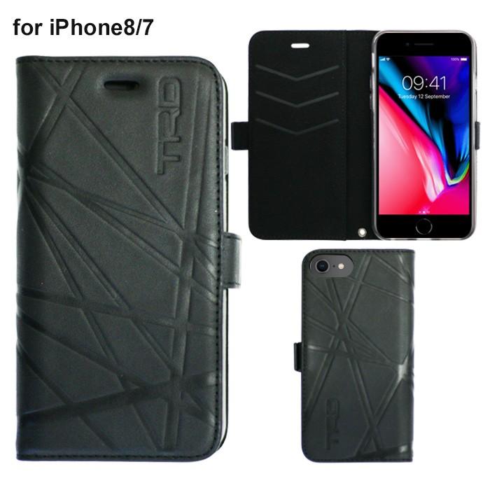 TRD iPhoneX ケース iPhone8 iPhone7 本革 手帳型ケース レザー シンプル : エアージェイYahoo!ショッピング店 - 通販 - Yahoo!ショッピング