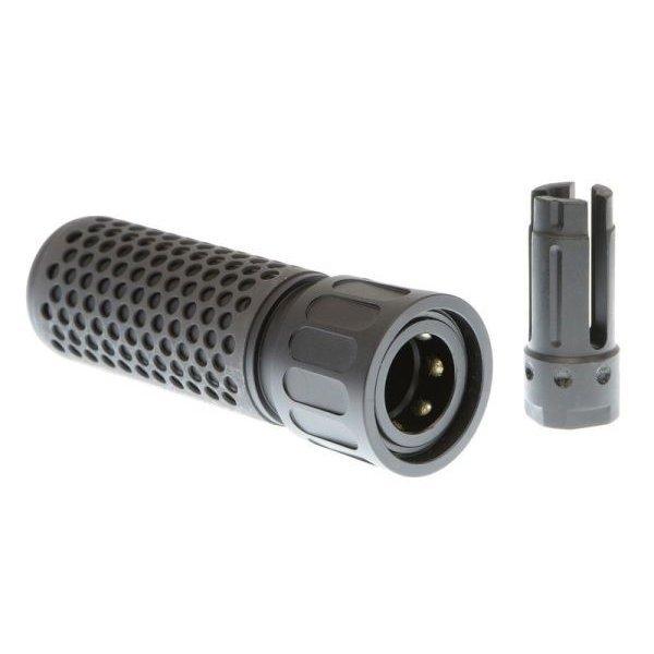 【オリジナルセット】KAC PDW 電動ガン 8in STD VFC製+Knight's型 QDCサプレッサー 125mm CQB 14mm逆ネジフラッシュハイダー付 (BK) Clone ...