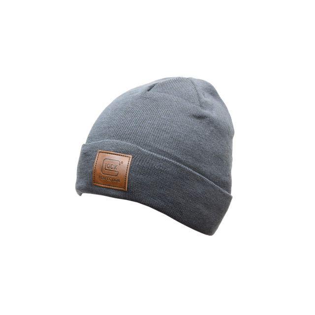 HeadWear ニットビーニー GLOCK Perfection BEANIE BrownPatch (Grey) GLOCK製 ...